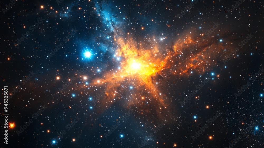 Distant Star Cluster : High-resolution image of a dense star cluster ...