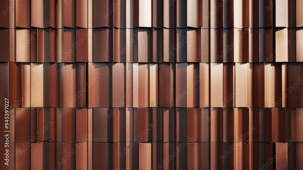 Seamless texture background of rusty metal facade cladding featuring ...