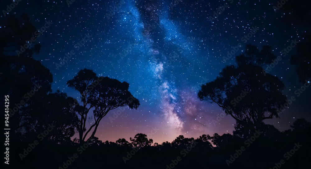 Breathtaking Night Sky Filled with Stars, Creating an Awe-Inspiring ...