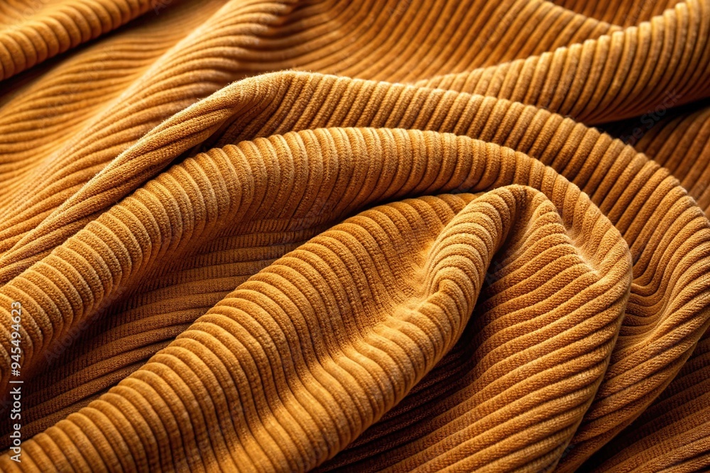 Rustic, earthy corduroy fabric texture featuring prominent ribbed ...