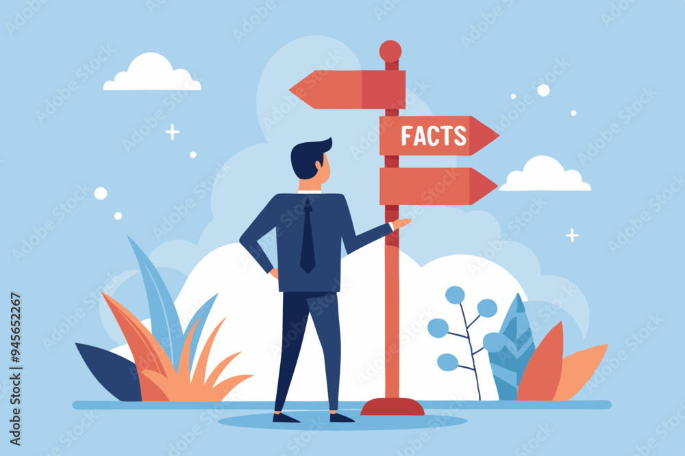 Fact vs Myth, truth or false information to make decision, belief or ...