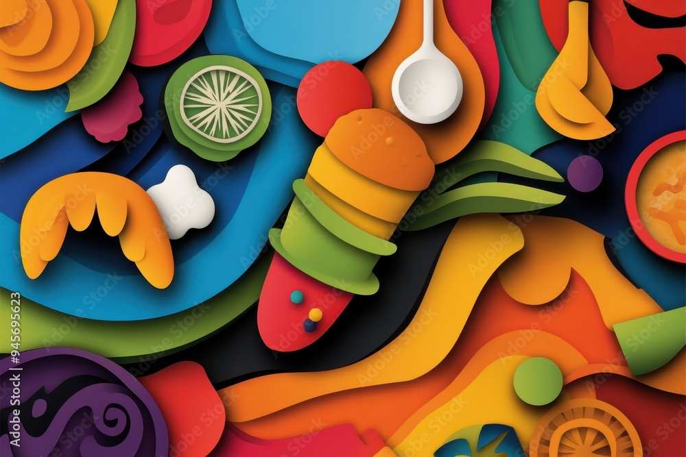 Hispanic Heritage Month Poster: A poster design featuring elements of ...