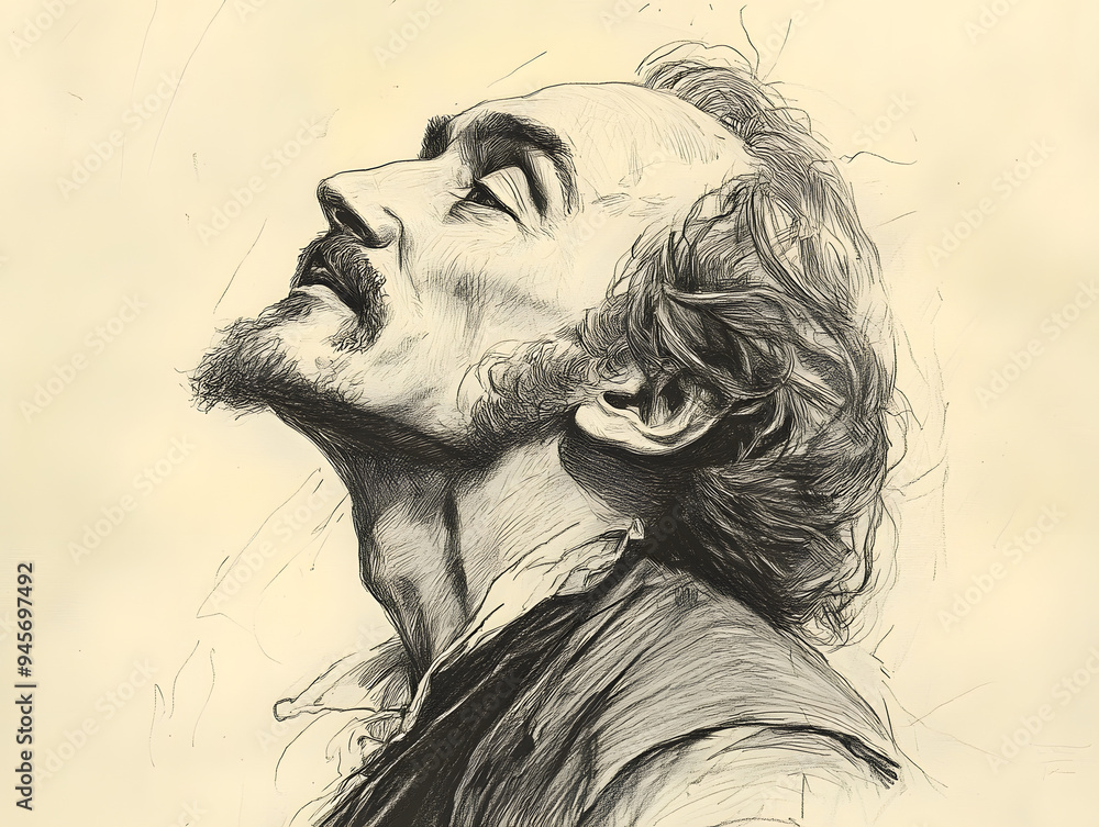 Pencil sketch of William Shakespeare - Perhaps the most famous ...