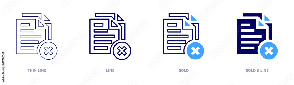 Plagiarism icon in 4 different styles. Thin Line, Line, Bold, and Bold ...