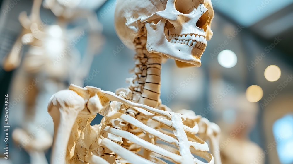 35. A detailed map of the human skeletal system showing bones and ...