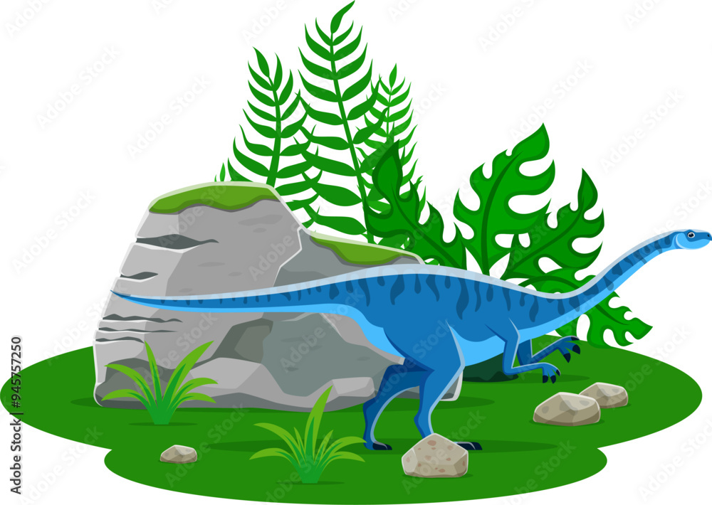 Lufengosaurus prehistoric dinosaur character. Isolated cartoon vector ... Lufengosaurus prehistoric dinosaur character. Isolated cartoon vector ...