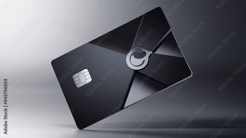 Black Credit Card: Sleek, modern, and exclusive, this black credit card ...