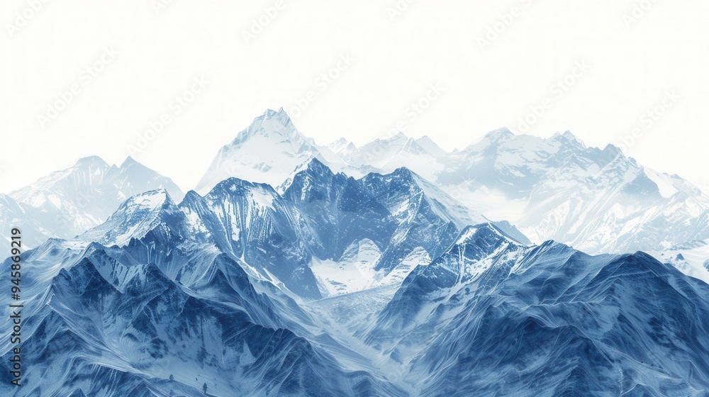 Mountain Line Art Wallpaper - Luxury Scenic Background for Cover ...