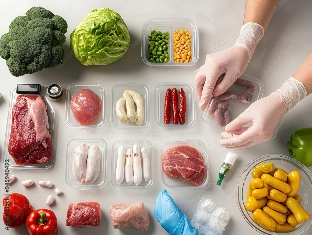 A step-by-step guide illustrating how improper food handling can lead ... A step-by-step guide illustrating how improper food handling can lead ...