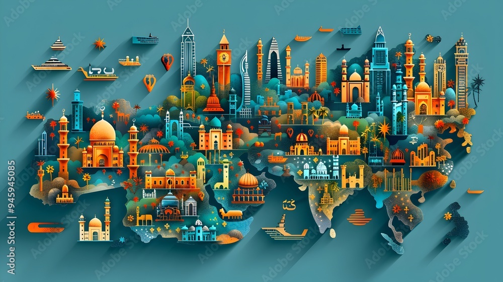 Detailed Map of the United Arab Emirates Showcasing Key Tourist ...
