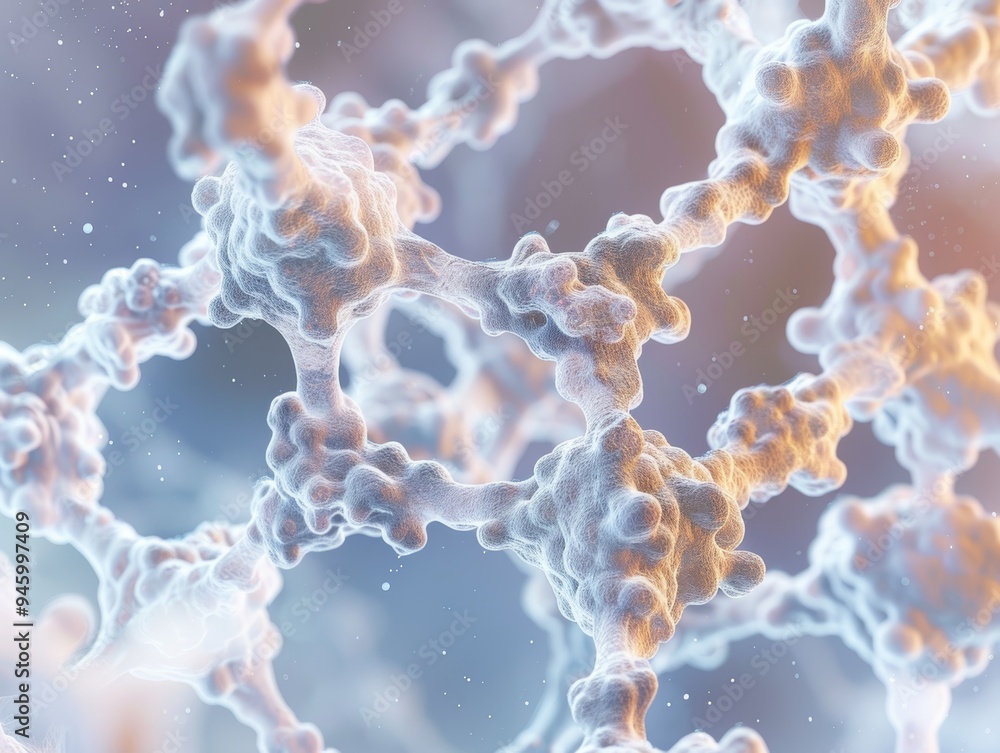 Calcium Molecule Visualization Illustrating the Strength and Structure ...