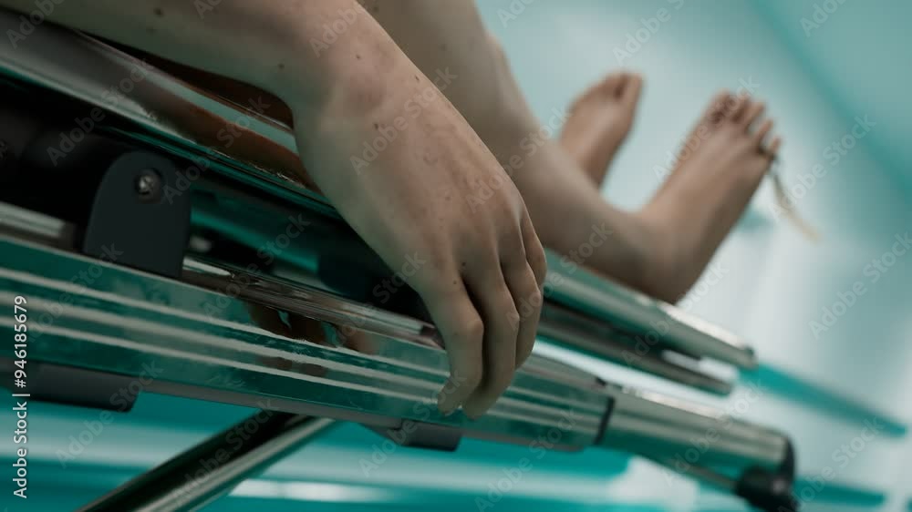 A Dead Man On A Hospital Bed Corps On A Gurney Infection Fatality Of A ...