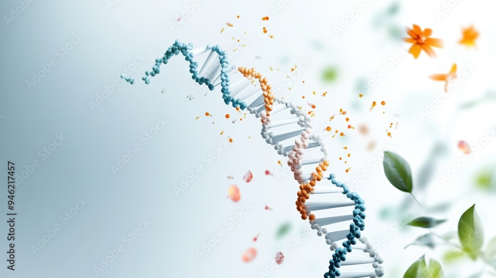 A graphical representation of a genomic map with labeled regions ...
