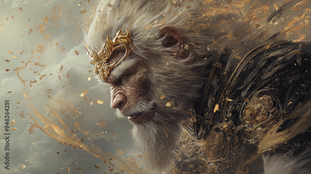 a stunning and detailed calendar featuring the monkey king from journey ...