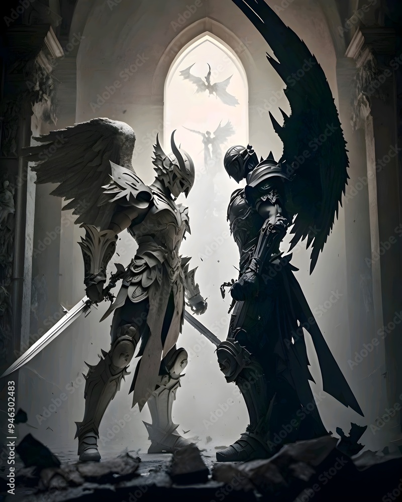 angel, god, winged angel, angel wings, devil, devil, guardian god, good ...