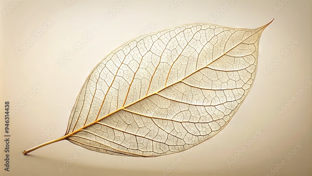 Delicate, hand-drawn illustration of a single, intricately detailed ...