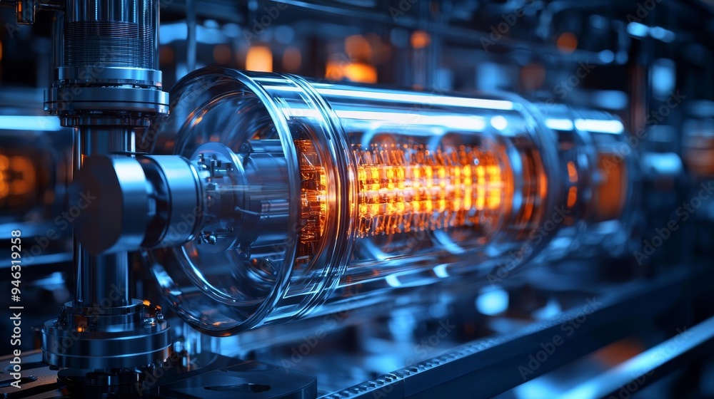 Cooling system for uranium-based nuclear fission, visualizing energy ...