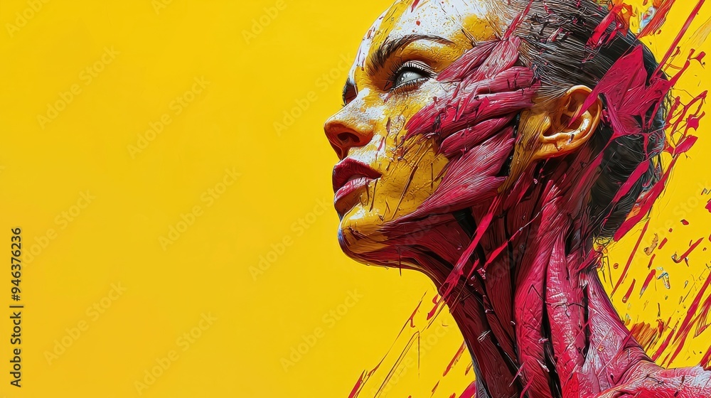 hyper realistic photo full color dramatic of female X-Men mutant ...