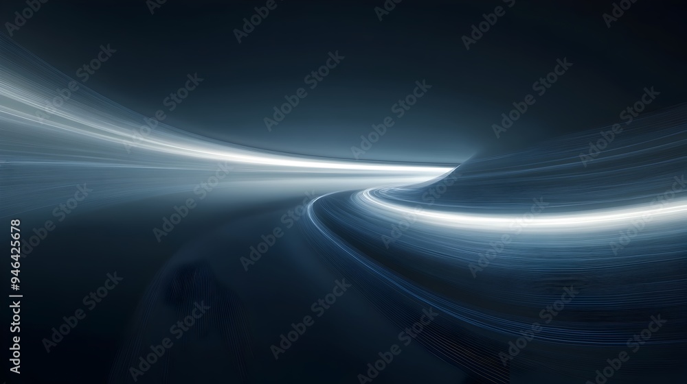 Conceptual digital artwork depicting the bending of light and ... Conceptual digital artwork depicting the bending of light and ...