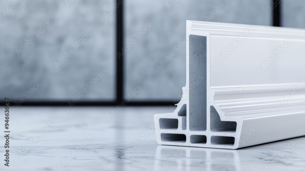 Cross-section diagram of PVC window installation showing layers of ...