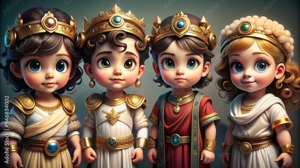 Adorable cartoon characters reimagined as ancient Greeks, Romans, and ...