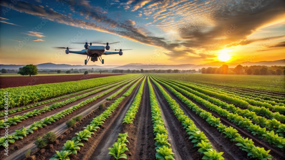 Advanced farming technology: smart sensors and drones monitor soil ...