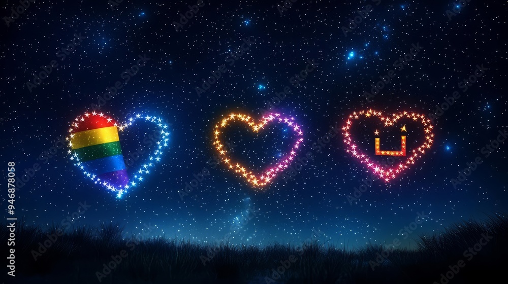 Intersex LGBT community LGBT Symbols in the Stars Constellations ...