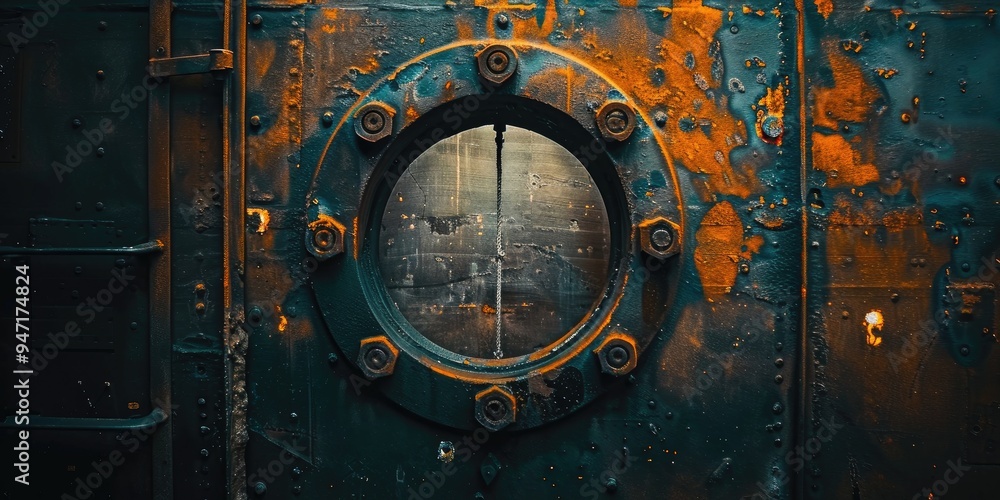 Manhole in a confined space on an offshore barge Stock Photo | Adobe Stock
