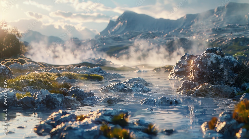 Geothermal Energy: Heat from the Earth's interior is tapped to create ...