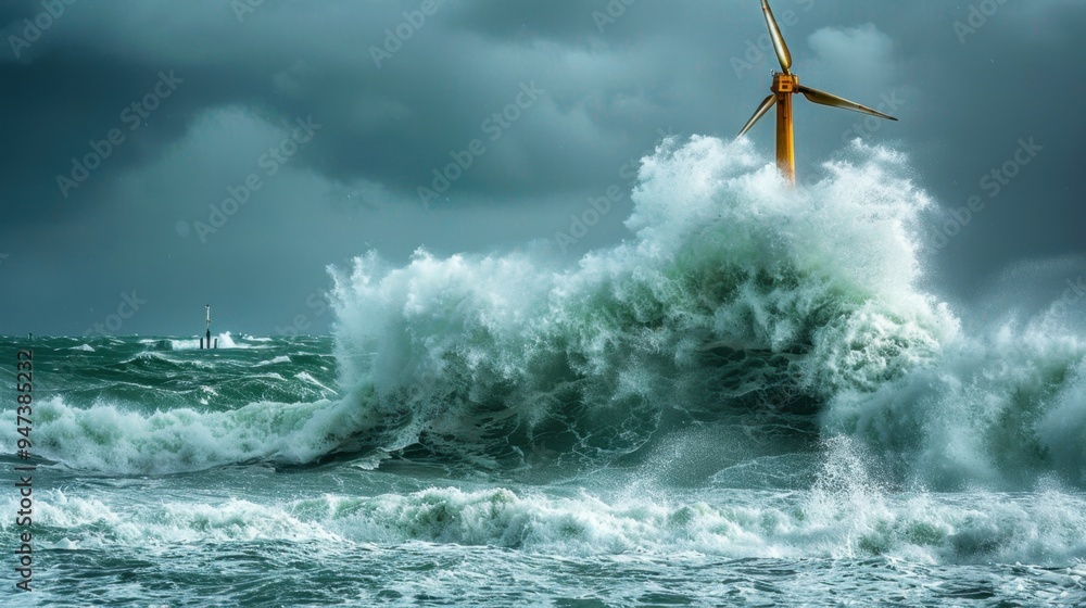 Tidal Energy: Produced from the rise and fall of ocean tides, tidal ...