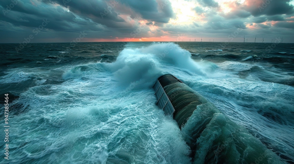 Tidal Energy: Harnessed from the ocean's tidal movements, this ...