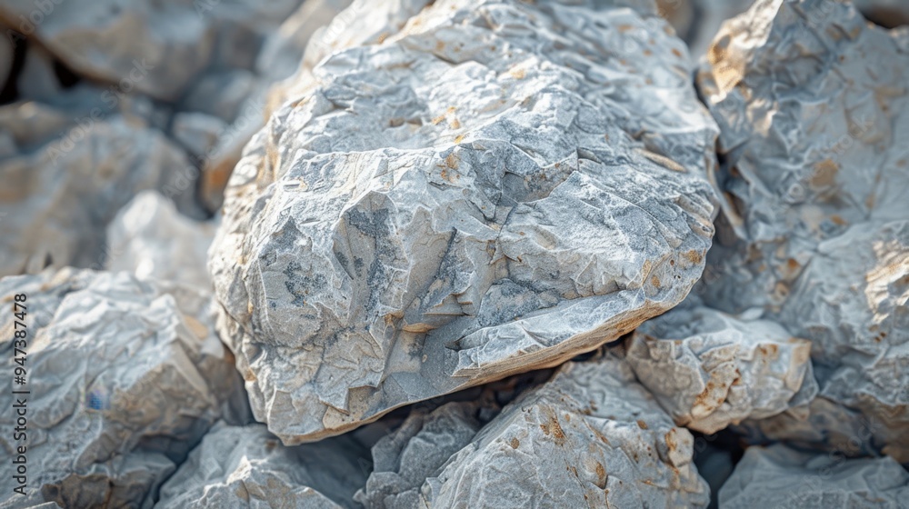 Limestone: Composed primarily of calcium carbonate, this sedimentary ...