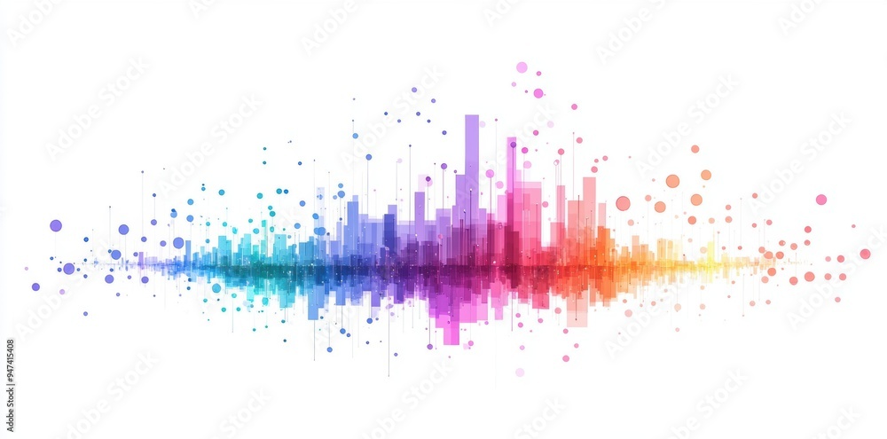 mosaic plot graph featuring a segmented axis and block distribution ...