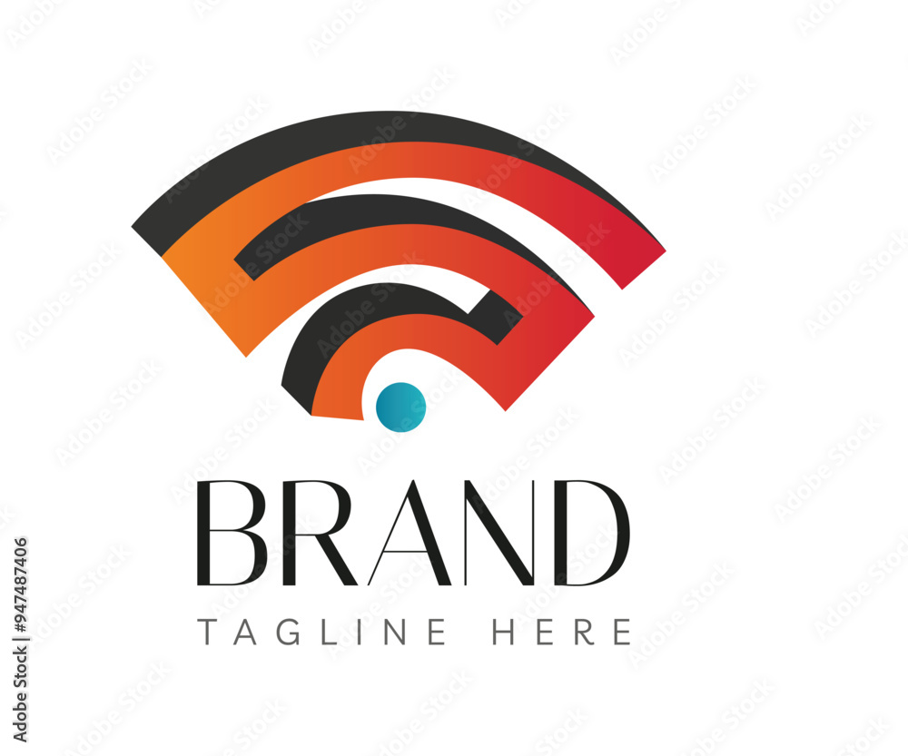 Wi-fi logo icon design template elements. Usable for Branding and ...