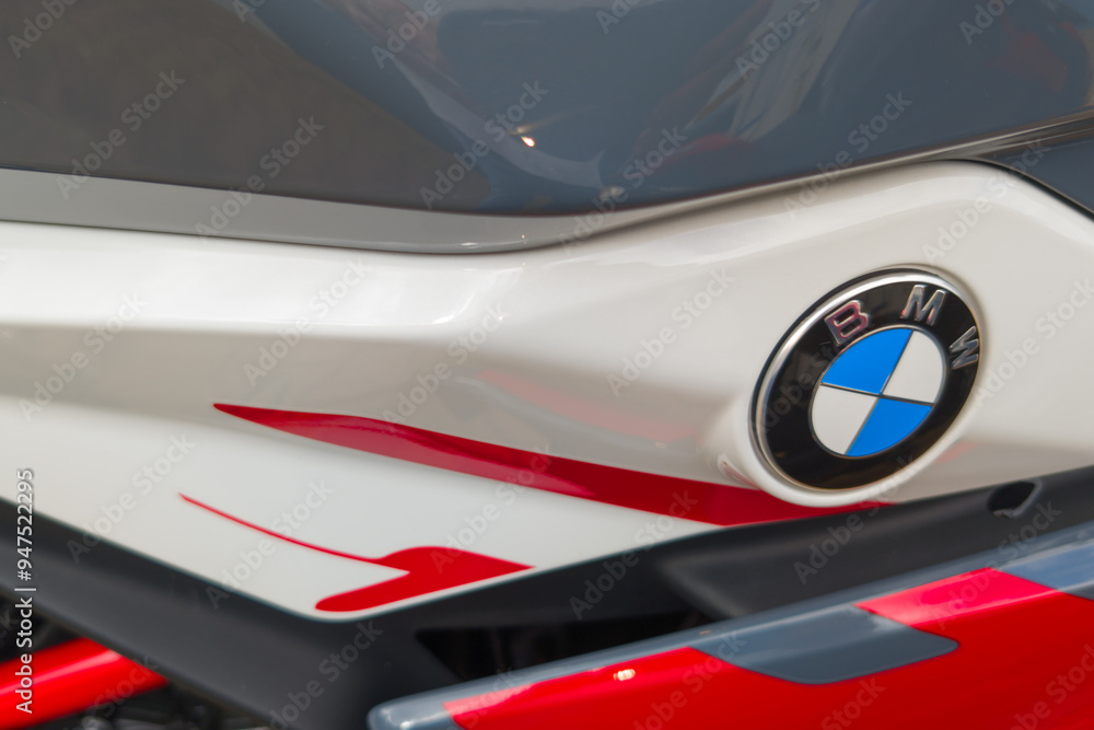 BMW Motorrad 310 motorcycle tank logo brand and text sign on fuel tank ...