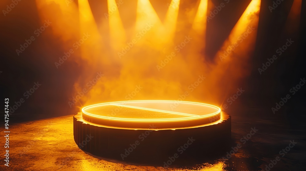 elegant Retro-style stage lighting, bold Gantt Chart, bold pie chart ...