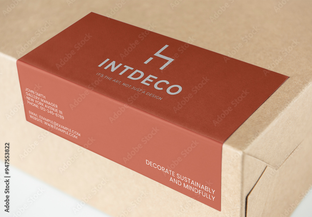 Box Label Sticker Mockup Stock Template | Adobe Stock