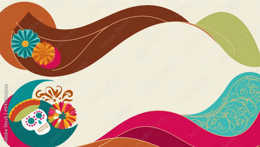Vibrant Hispanic Heritage Month Illustration: Celebrating Cultural ...