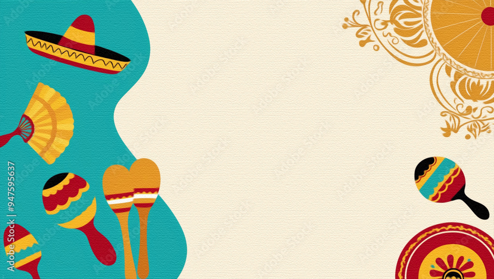 Vibrant Hispanic Heritage Month Illustration: Celebrating Cultural ...