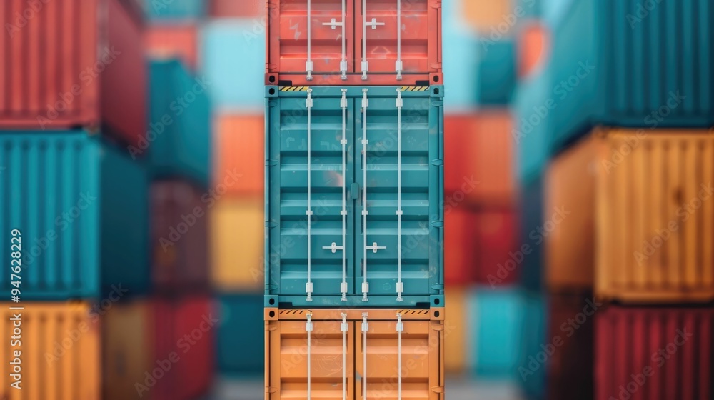 A comprehensive real time container tracking system in use showcasing a ...