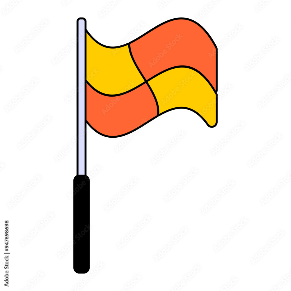 Soccer Referee Flag Suitable for designs with sports themes, especially ...