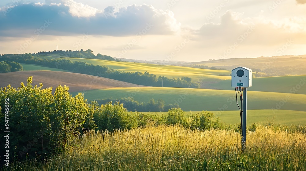 Advanced Weather Monitoring Station with IoT Sensors Installed in a ...