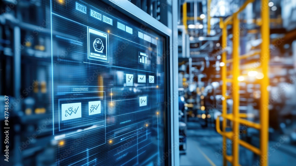 Industrial Automation Screen Displaying Checkboxes Representing Efficient Workflow Management