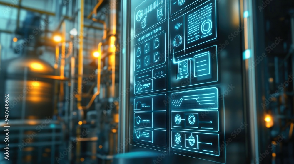 Industrial Automation Screen Displaying Checkboxes Representing Efficient Workflow Management