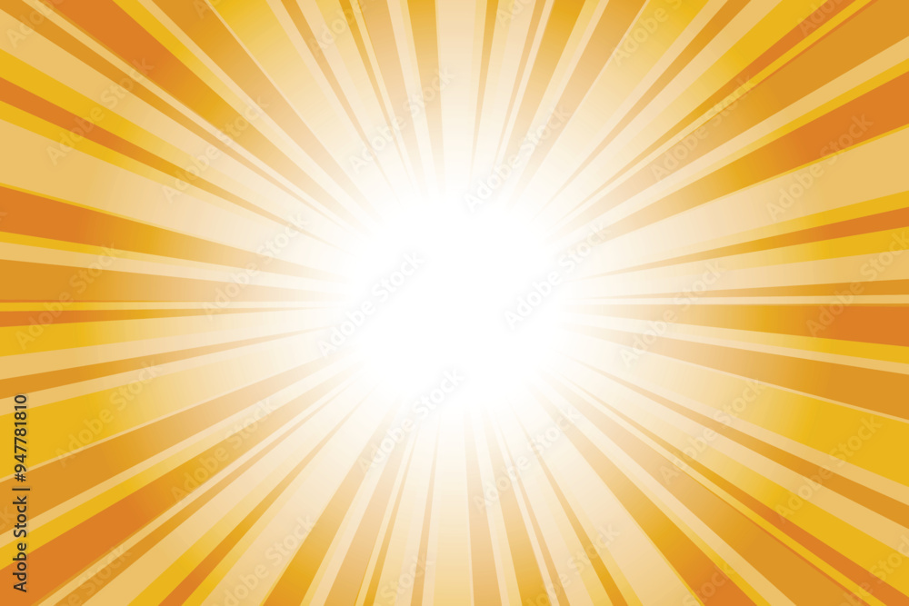 Abstract yellow sun rays background. Earth yellow sunburst background ...