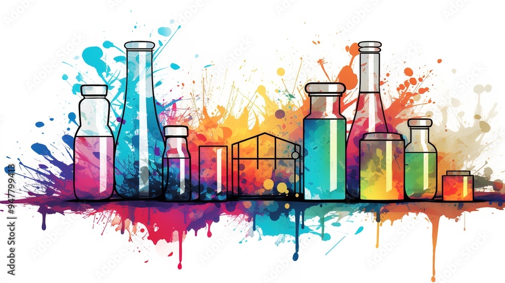 Logo Design for a Chemistry Website Featuring Chemical Particles and ...