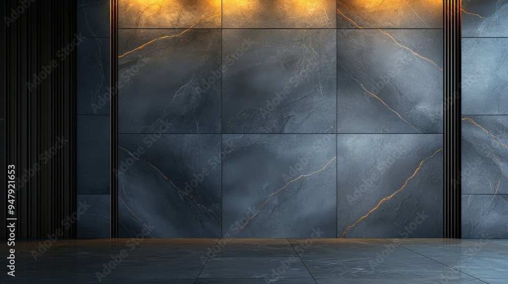 Office entrance with company signage and premium texture background ...