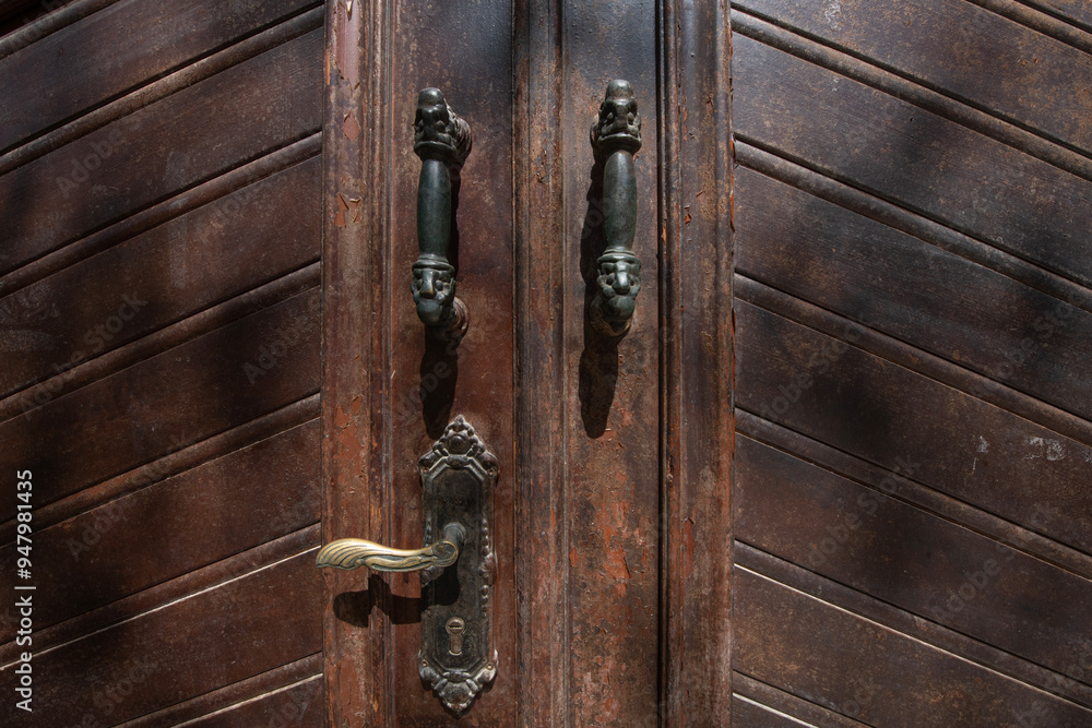 Doors of historical buildings from the Ottoman Empire. Historical ...