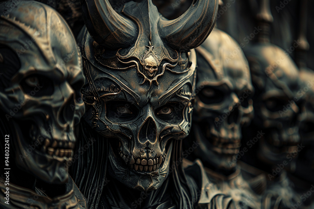 Generated with AI picture of mysterious creepy monster hell afterlife ...