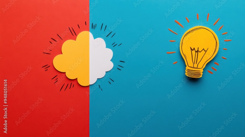 Business Strengths vs. Competitors' Weaknesses Comparison Split-Screen Hand-Drawn Concept with ...